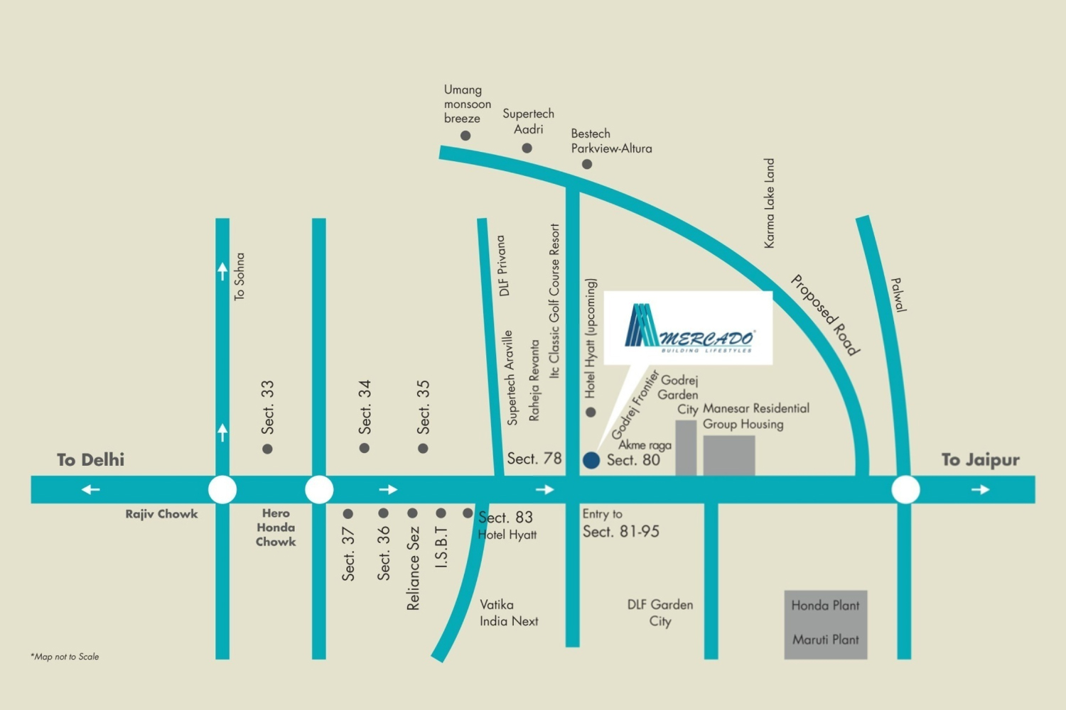 Elan Mercado - Residential & Commercial Hub On NH-8